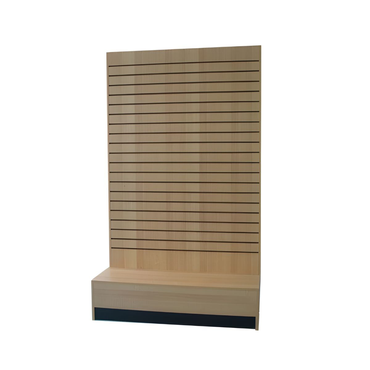 L-Shaped Slatwall Display Maple – Wholesale Store Fixture & Fine Carpentry