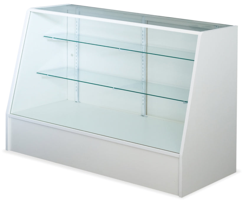 TRAPEZOID FULL VISION SHOWCASE WHITE 48" & 70" – Wholesale Store ...