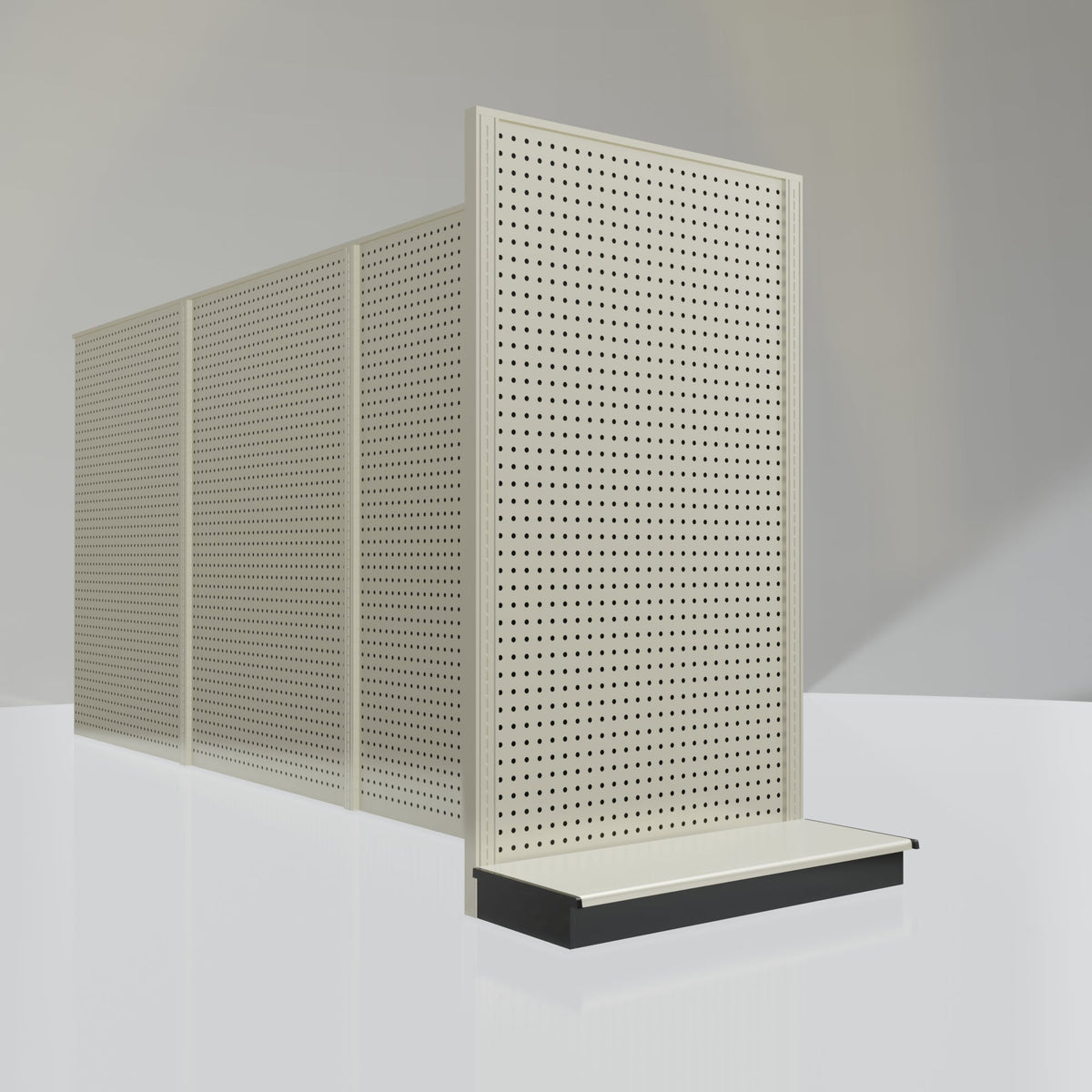 Lozier Gondola Shelving End Cap platinum 36W 60H 13D – Wholesale Store ...