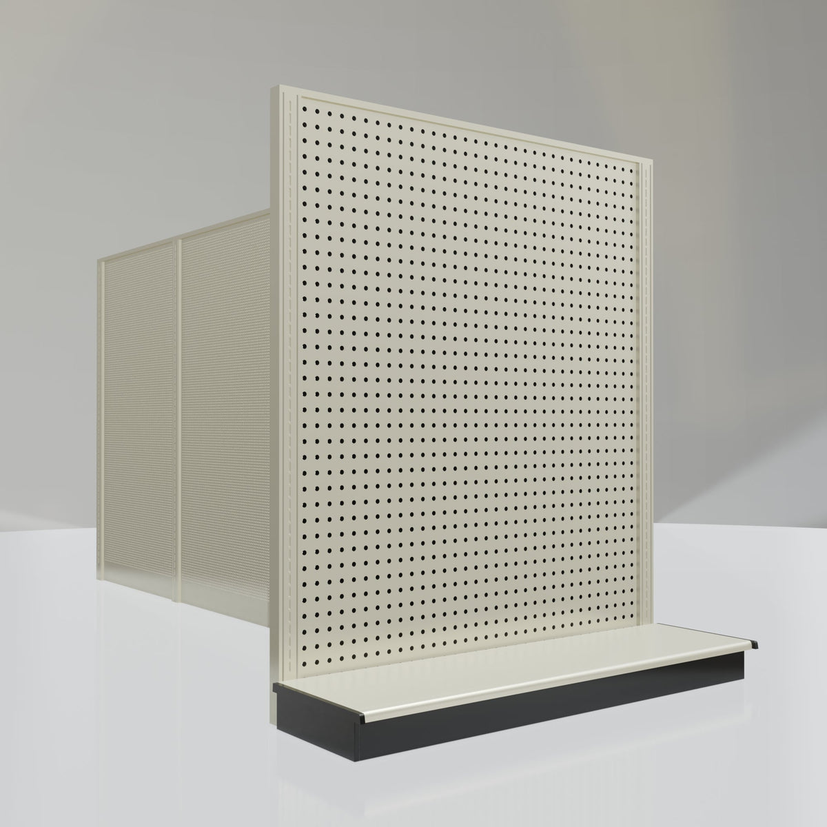 Lozier Gondola Shelving End Cap platinum 48W 54H 13D – Wholesale Store ...