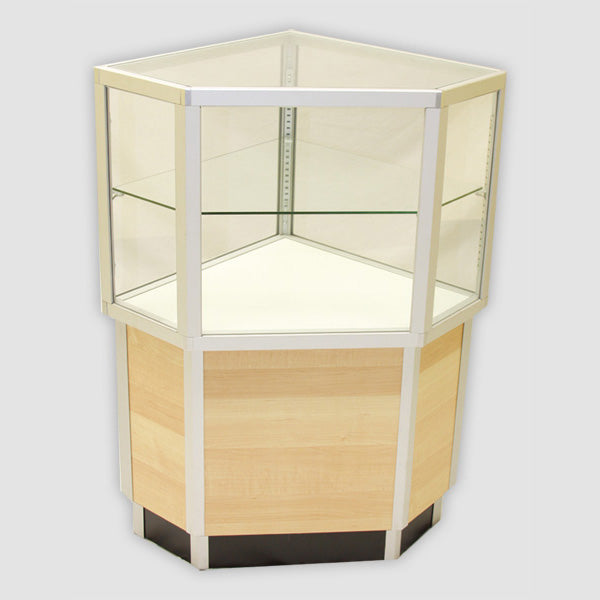Half Vision Corner Case 20" Square x 38" H – Wholesale Store Fixture ...
