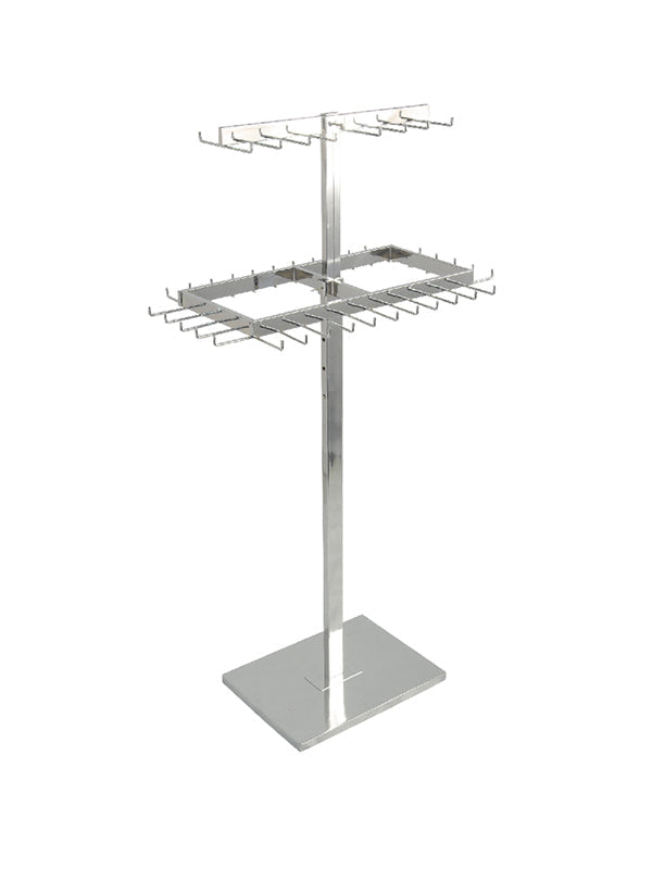 2-TIER RECTANGULAR RACK ADJUSTABLE FROM 49" TO 58" – Wholesale Store ...